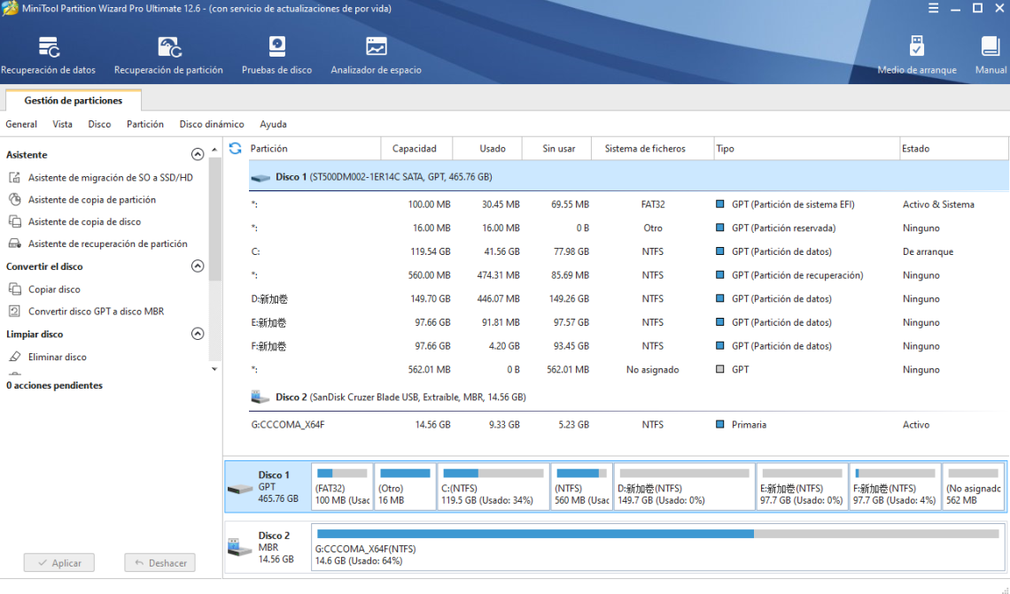 ℹ Aprende sobre la herramienta Minitool Partition Wizard