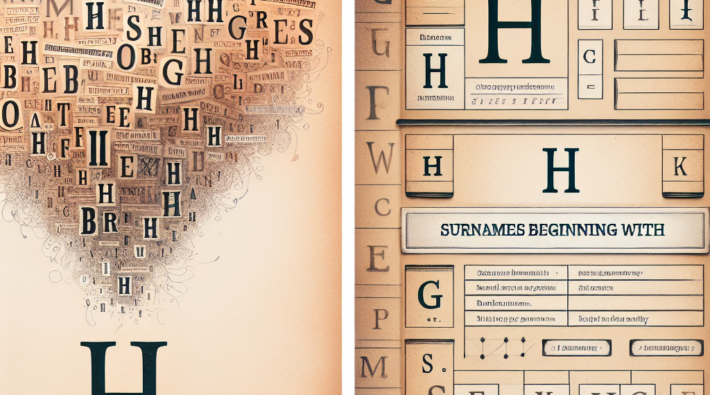 ℹ Explorando la Herencia: Top 10 Apellidos con H que Debes Conocer