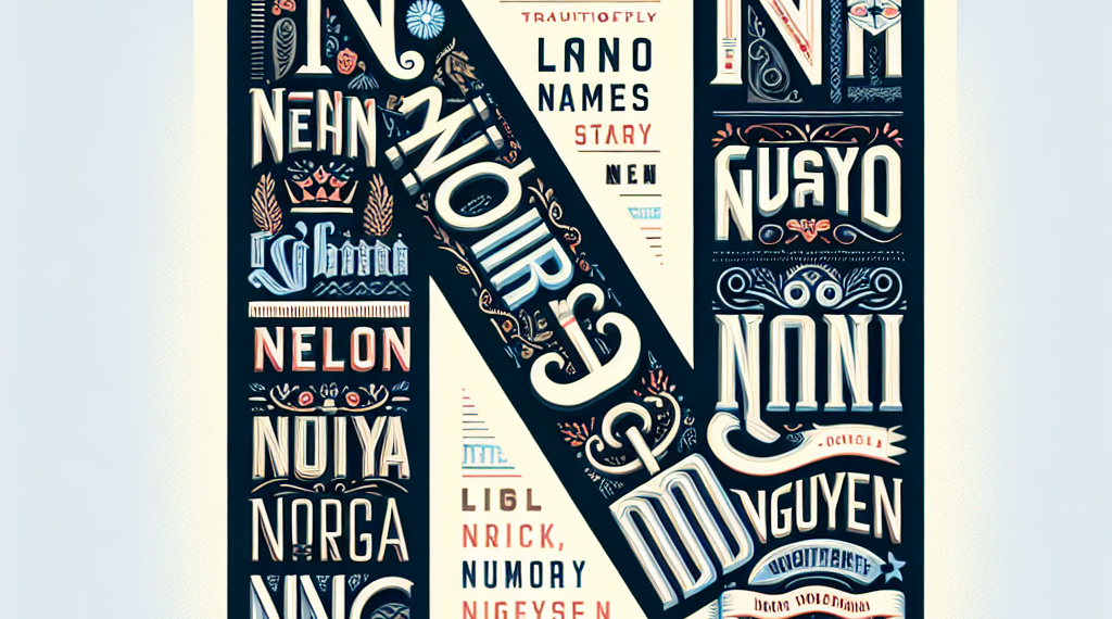 ℹ Los 20 Apellidos con 'N' Más Comunes: Un Análisis Detallado y Fascinante