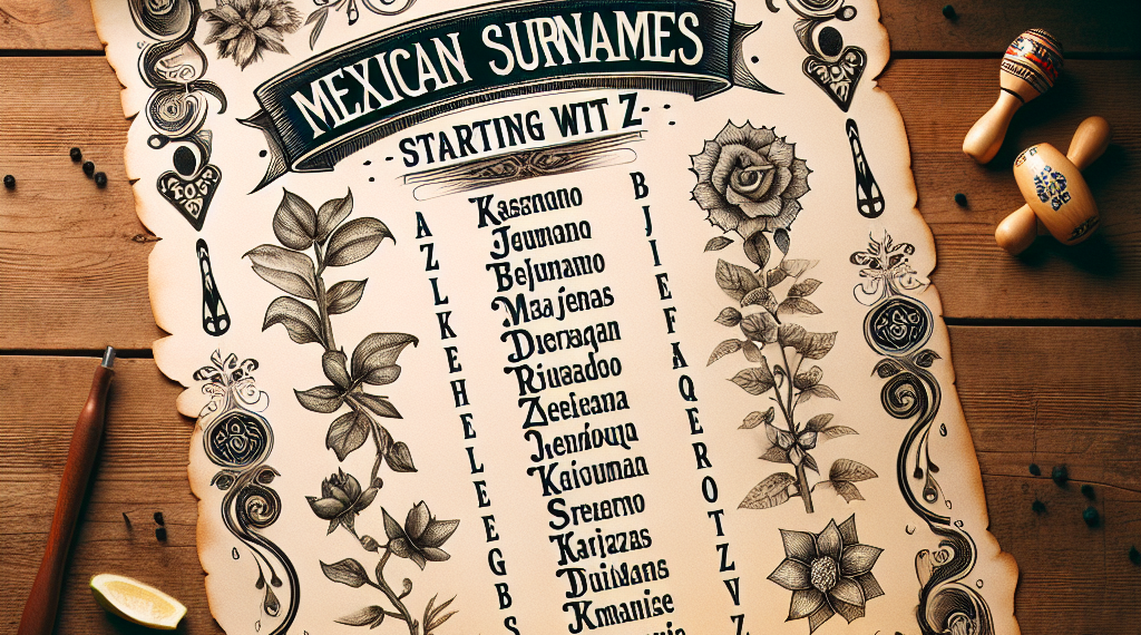 ℹ Los 10 Apellidos con Z Mexicanos más Populares: Historia y Orígenes