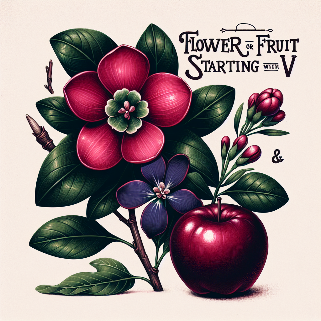 ℹ Descubriendo la Naturaleza: Guía Completa de Flores y Frutos con Letra V