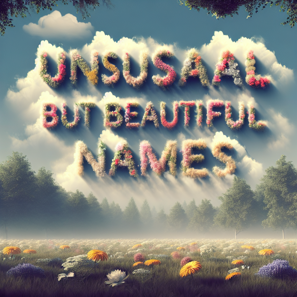 ℹ Descubre los Nombres Raros Pero Bonitos: Una Lista Única y Atractiva