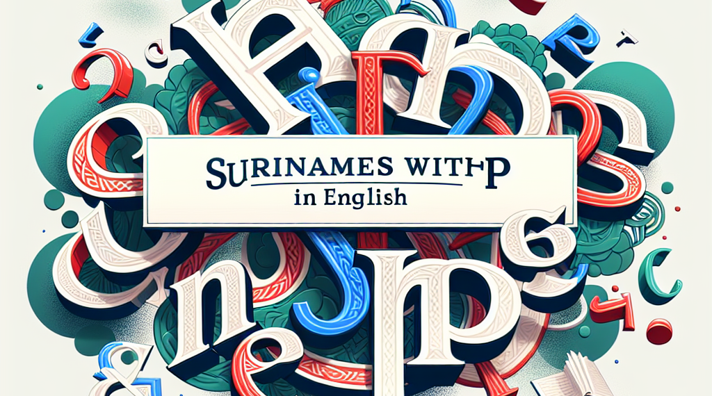 ℹ Descubre los Mejores Apellidos con P en Inglés: Lista Completa y ...