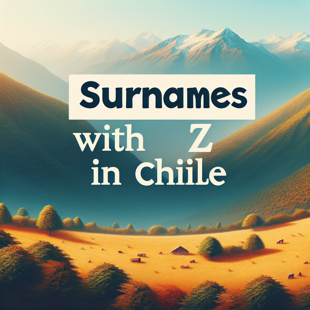 ℹ Guía Completa de los Apellidos con Z en Chile: Orígenes y Significados