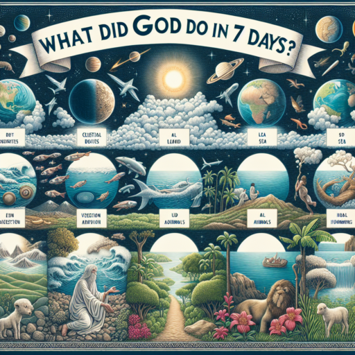 ℹ ¿Qué fue lo que hizo Dios en 7 días? ¿Qué fue lo que hizo Dios en 7 días?